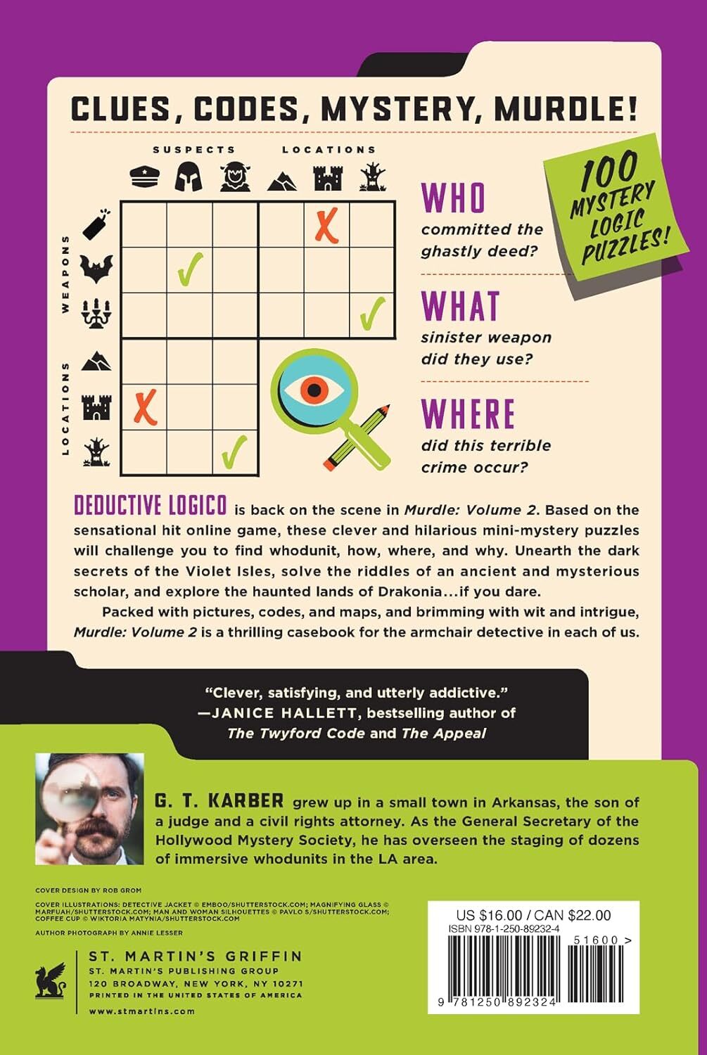 Murdle: Volume 2: 100 Elementary to Impossible Mysteries to Solve Using ...