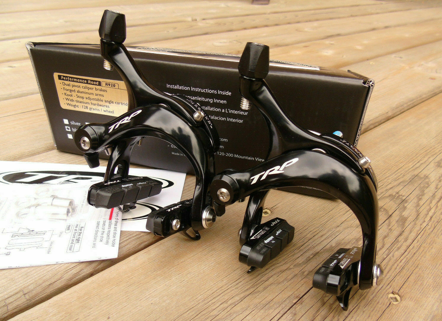 Genuine Nos TRP R920 Road Brake Set, Front & Rear, Black, Aluminum ...