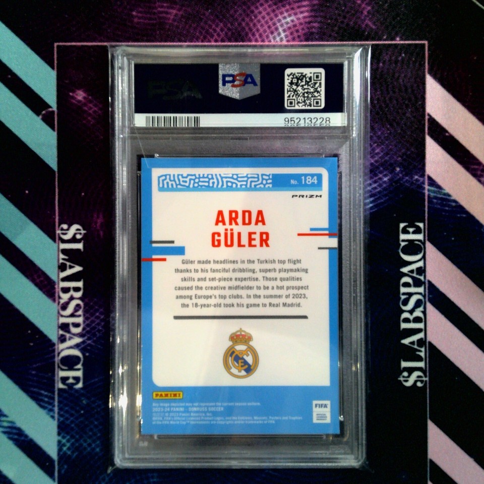 2023-24 DONRUSS FIFA #184 ARDA GULER OPTIC HOLO RATED ROOKIE PSA 9 (228 ...