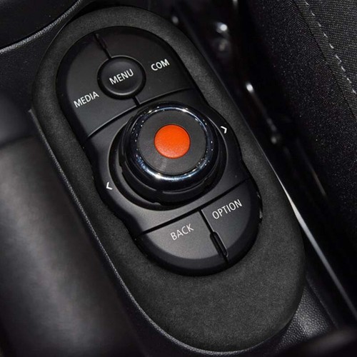Leather Center Console Multimedia Buttons Trim Fit For Mini Cooper F55 ...