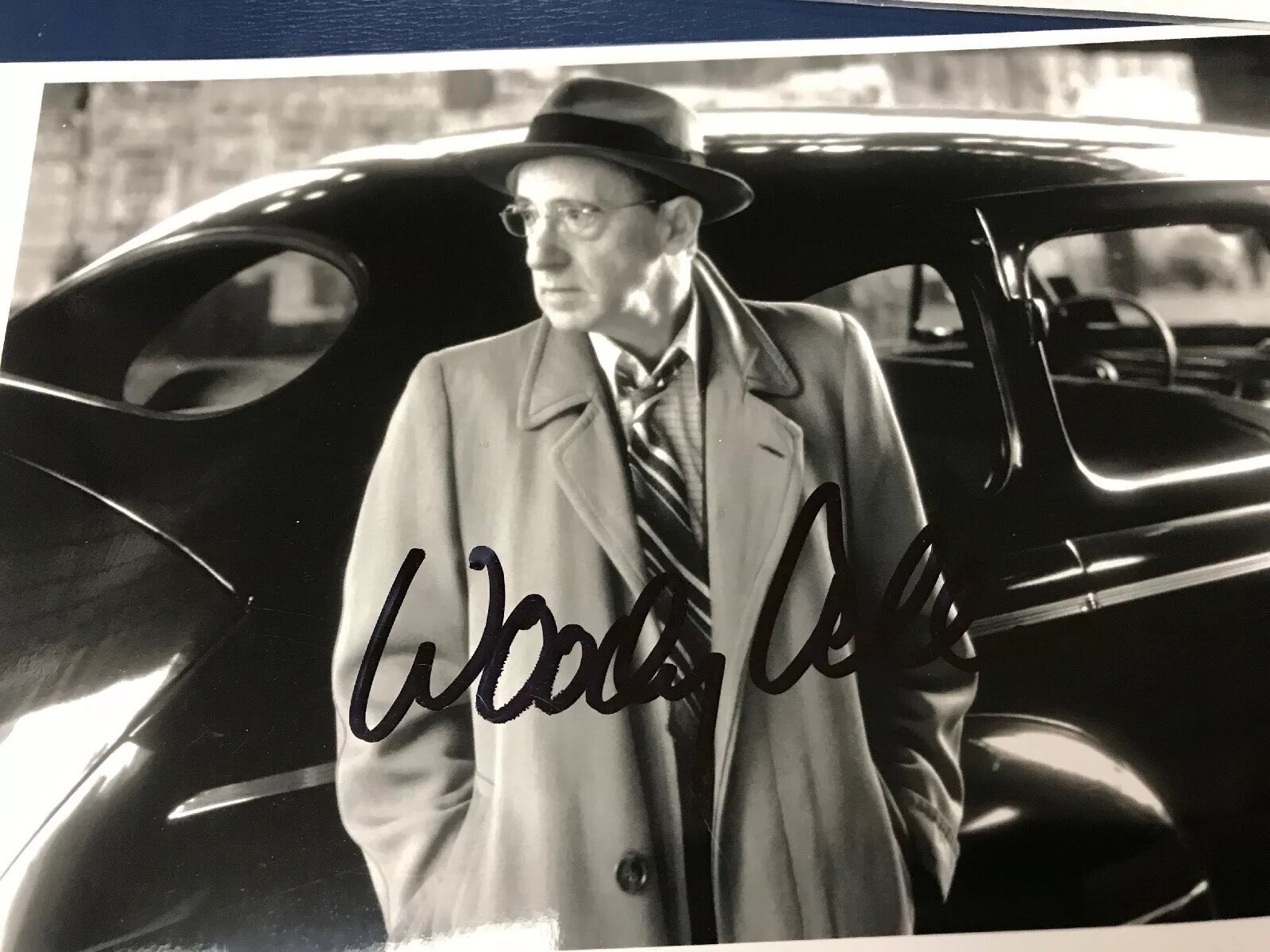 WOODY ALLEN SIGNED AUTOGRAPH POST CARD PHOTOGRAPH AUTHENTIC | eBay