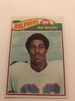 1977 Topps Nat Moore Miami Dolphins 278 Free Shipping | eBay