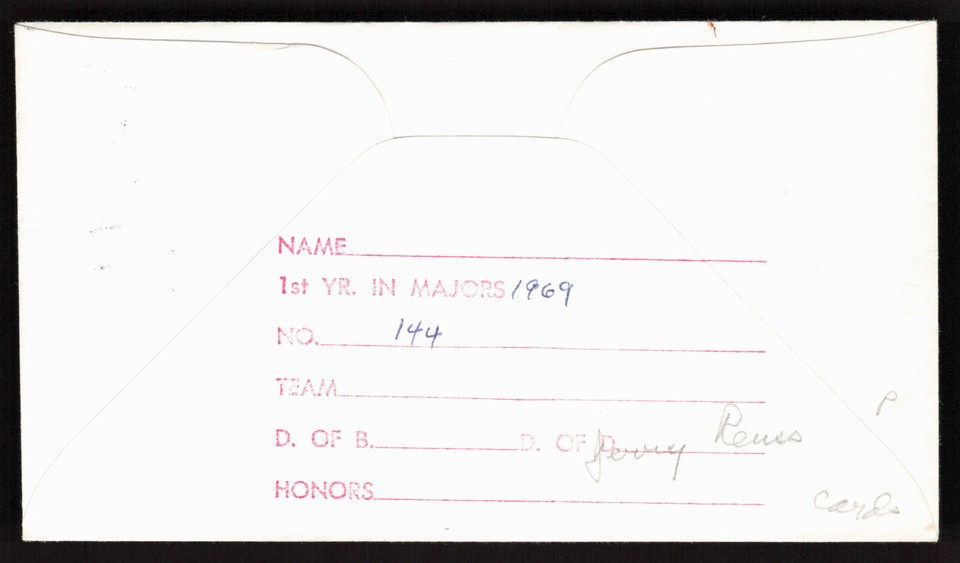 Jerry Reuss Signed 1984 FDC Roberto Clemente Stamp Los Angeles Dodgers ...