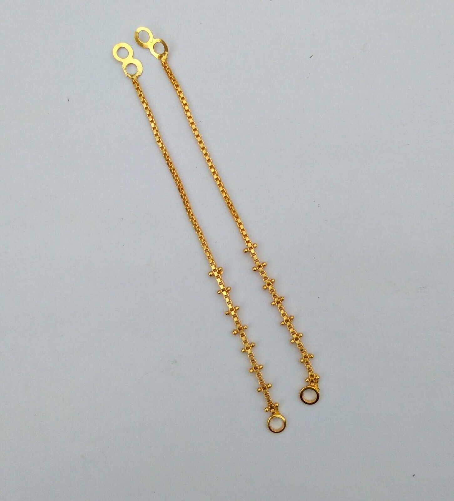 Indian Ethnic GoldPlated Ear Chain Supported Heavy Earrings Traditional ...