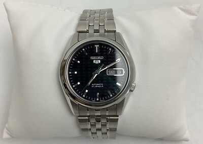 SEIKO 5 SNK361 Men's Automatic Black Dial Day Date Ind Stainless Steel ...