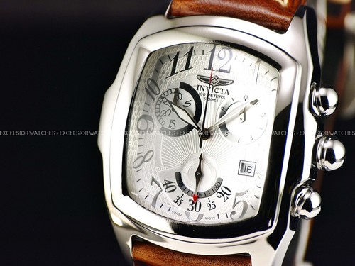 RARE Invicta Men's Grand Lupah Dragon Swiss ETA Chronograph White Dial ...