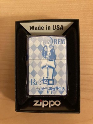 Zippo Oil Lighter Re: ZERO Starting Life in Another World Rem Blue ...