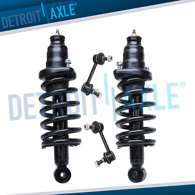 Complete Rear Struts Coil Spring Sway Bar Links for 2003 - 2011 Honda ...