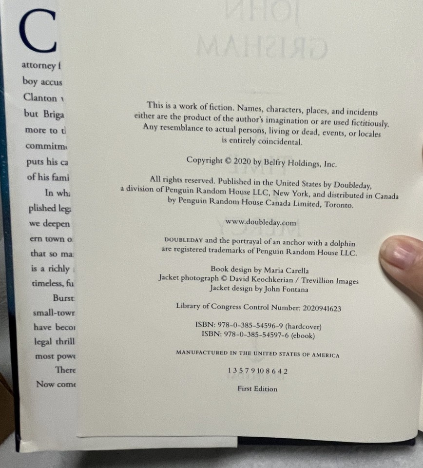 A Time for Mercy (Jake Brigance) by John Grisham Hardback - 1st Edition ...