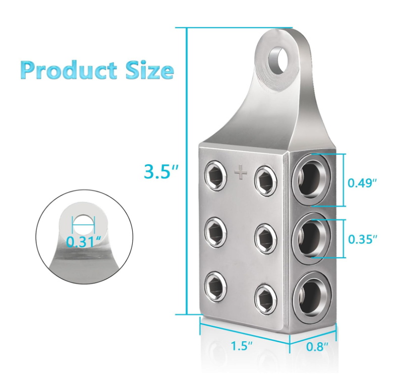 Battery Post Terminals 1/0123456 AWG Gauge Side Post Battery Terminal ...