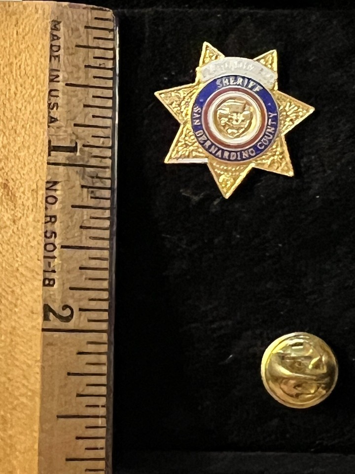 Vintage CA San Bernardino County Sheriff Pin Floyd Tidwell | eBay
