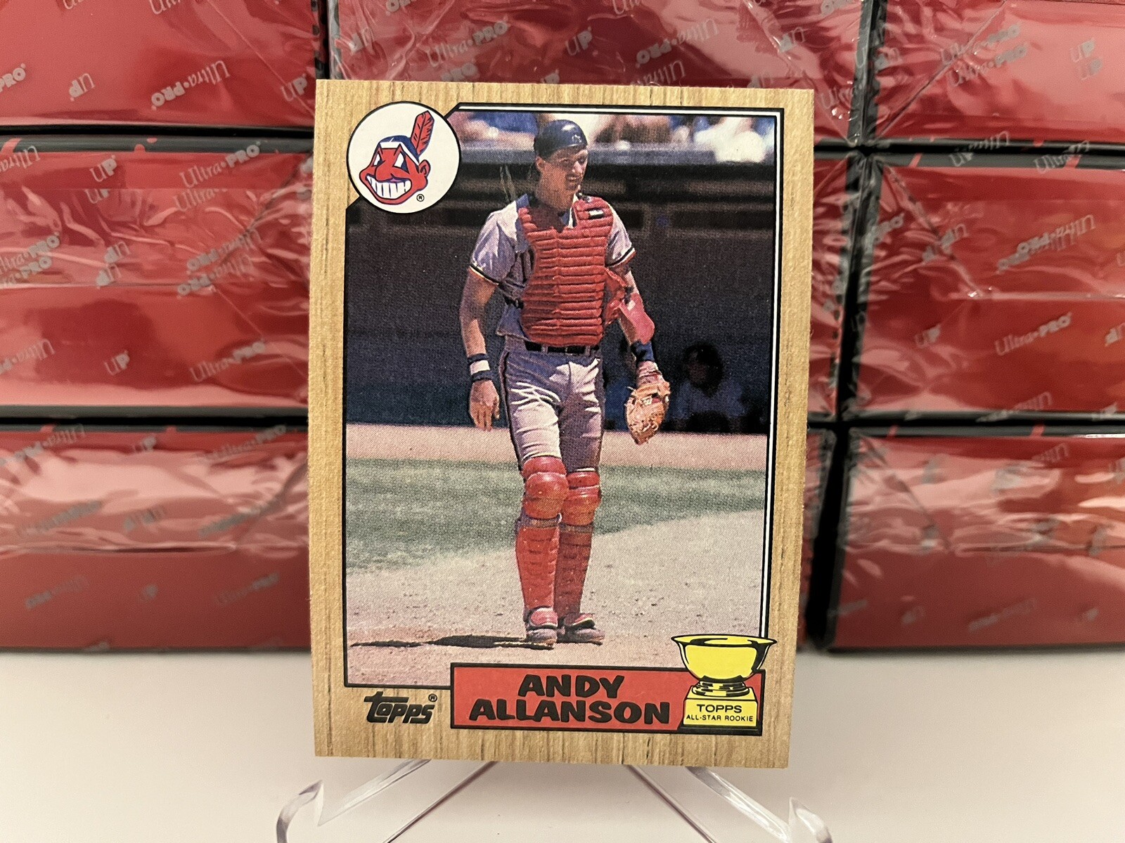 1987 MLB Topps Andy Allanson #436 All-Star Rookie Cup Card - From ...