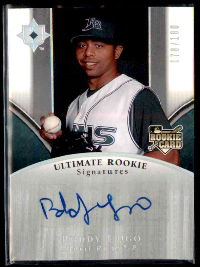 2006 Upper Deck Ultimate Collection Ruddy Lugo Auto 178/180 Tampa Bay ...