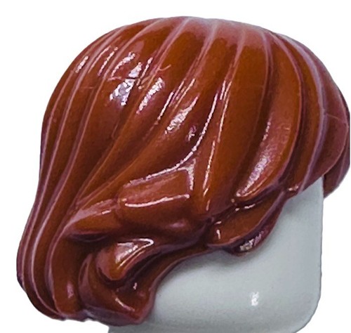 LEGO New Dark Orange Minifig Hair Tousled Layered Male Wig Part 92746 ...