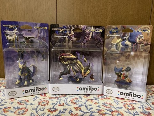 Monster Hunter Rise Magnamalo, Palamute, Palico 3 Amiibo Set Nintendo NEW | eBay
