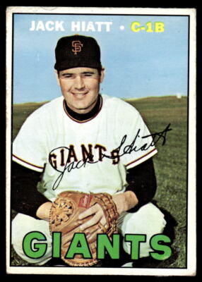 1967 Topps Jack Hiatt #368 San Francisco Giants Baseball Card | eBay