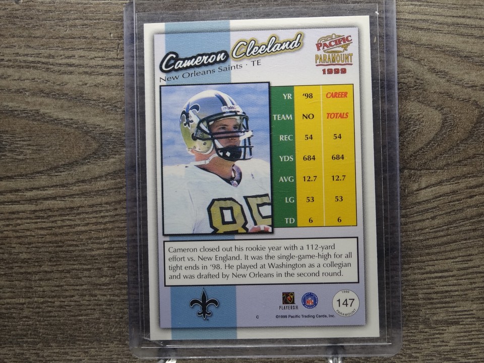 1999 Paramount HoloSilver #147 Cameron Cleeland /99 | eBay