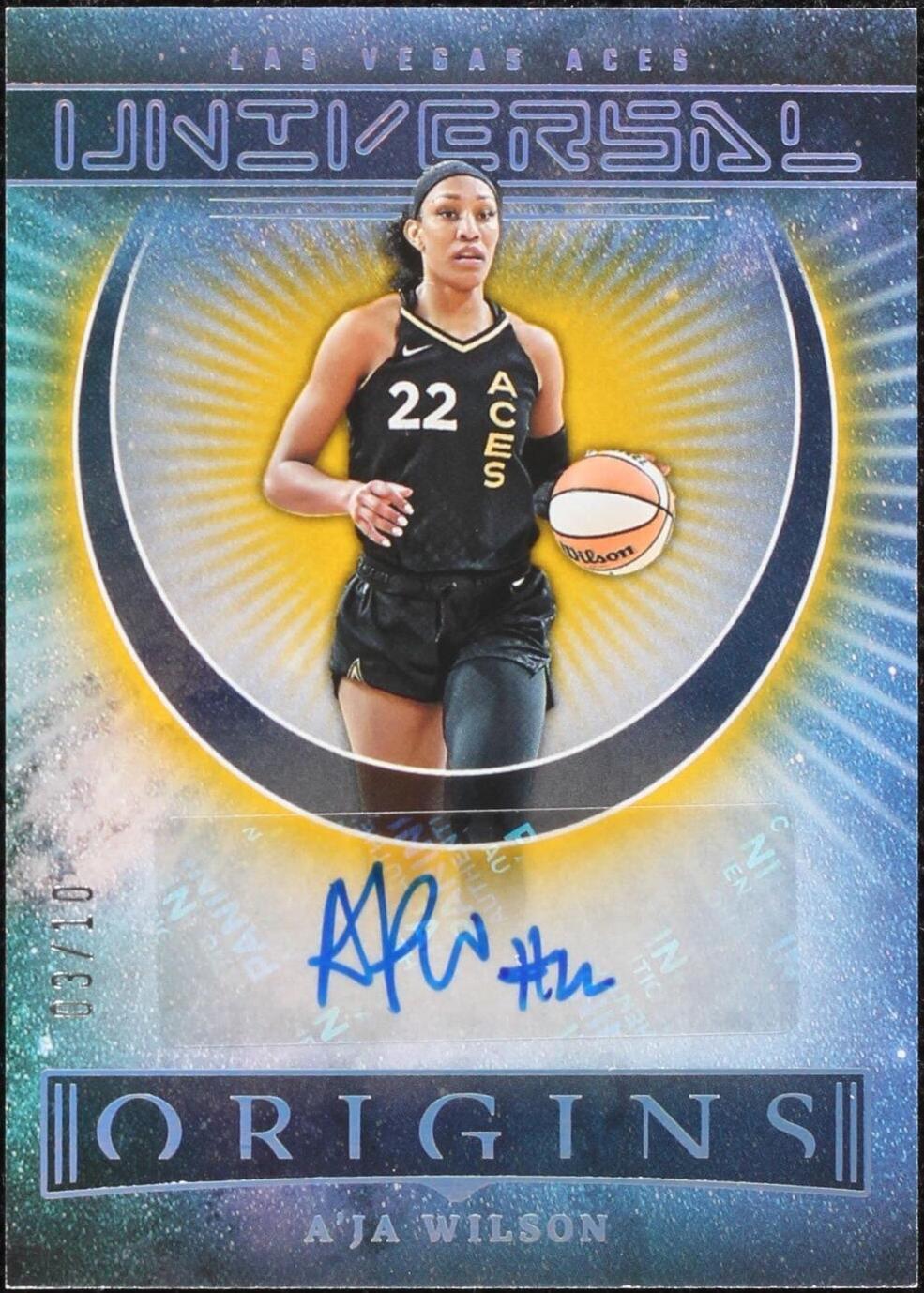 2023 Panini Origins WNBA - Universal Autographs A'ja Wilson #UA-AJW ...