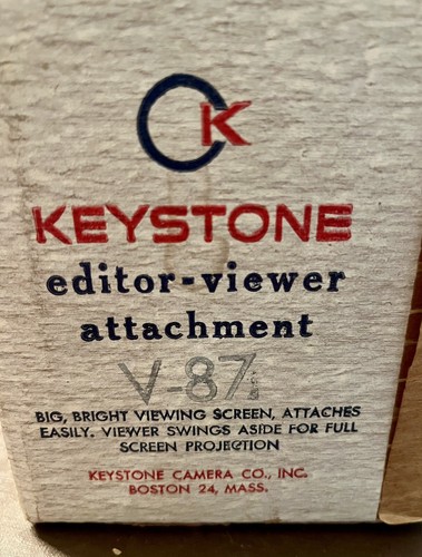 Keystone Camera/Projector Editor-Viewer Attachment V-87 | eBay