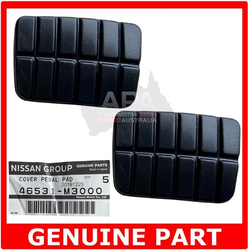 GENUINE Nissan Navara D21 D22 Clutch and Brake Pedal Rubber Pad Pair ...