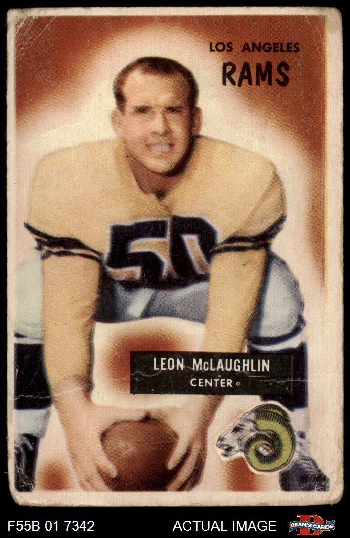 1955 Bowman #88 Leon McLaughlin Rams UCLA 1 - POOR | eBay