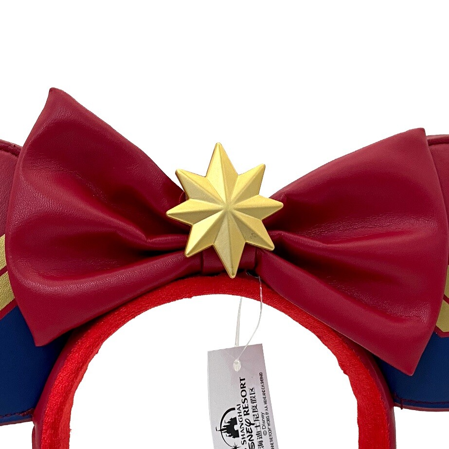 Disney Parks Captain Marvel Carol Danver Red Bow Exclusive Ears ...