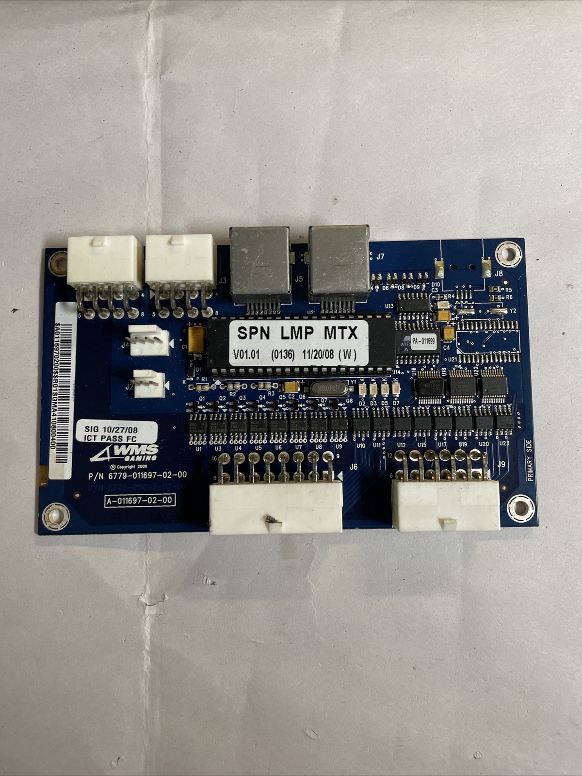 WMS Gaming BlueBird 1 Matrix Controller BB1 6779-011697-02-00 SPN LMP ...