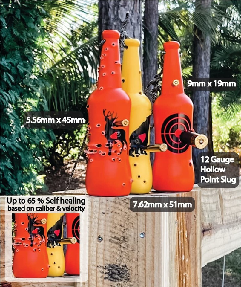 Bottle OPS Reactive Shooting Targets - Only Fillable Self Healing ...
