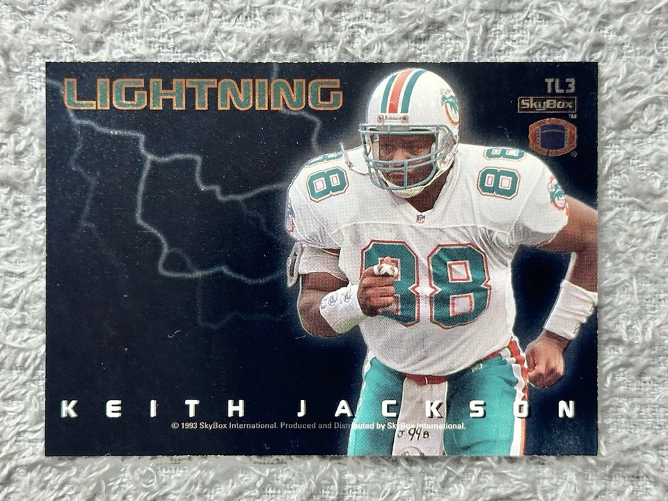 1993 Skybox Premium - Thunder & Lightning Dan Marino, Keith Jackson # ...