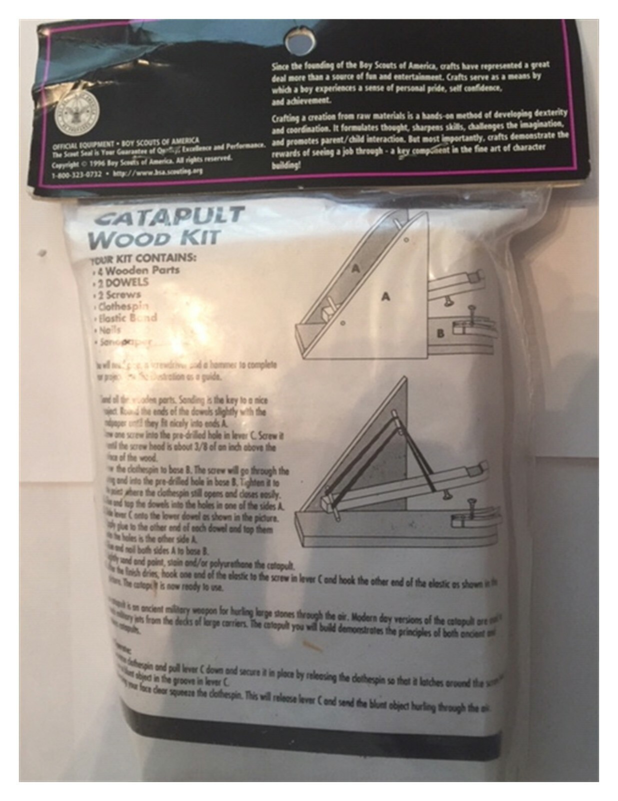 Catapult Wood Kit Boy Scouts of America 3 Catapults for sale online | eBay