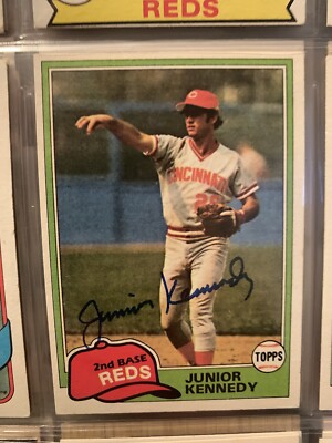 Lot of 2 Junior Kennedy autographed baseball cards | eBay
