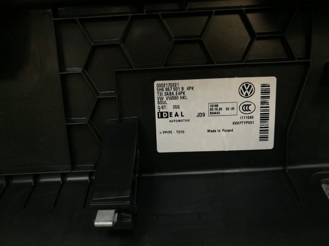 VW Golf VII Variant CG5 2.0 Tdi Maletero Cubierta Trim 5H6867601B 2020 ...