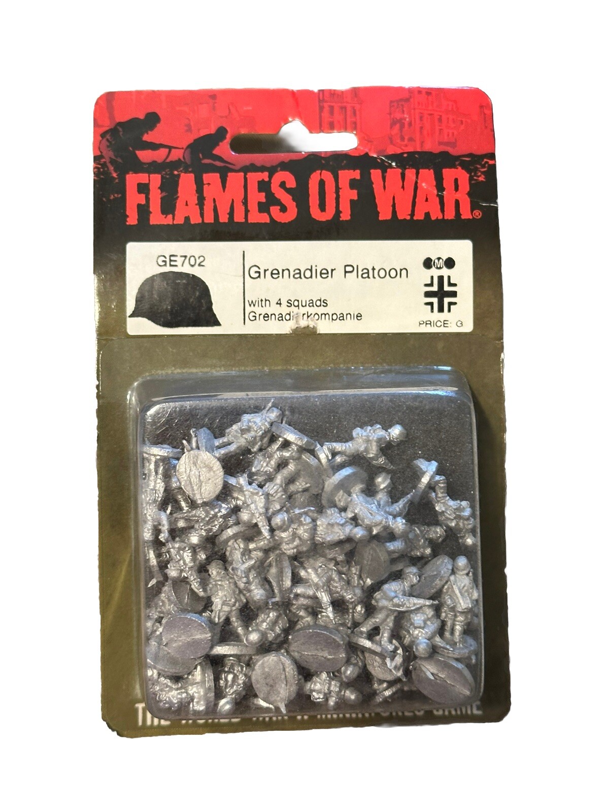Flames Of War German Miniatures Grenadier Platoon GE702 NOS New ...