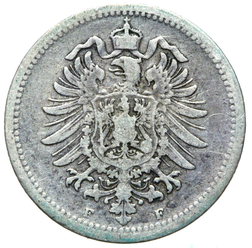 German Empire-Empire-Wilhelm I. - Coin - 20 Pfennig 1874 F - Silver | eBay