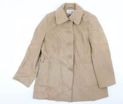 isle Womens Beige Overcoat Coat Size 16 | eBay UK