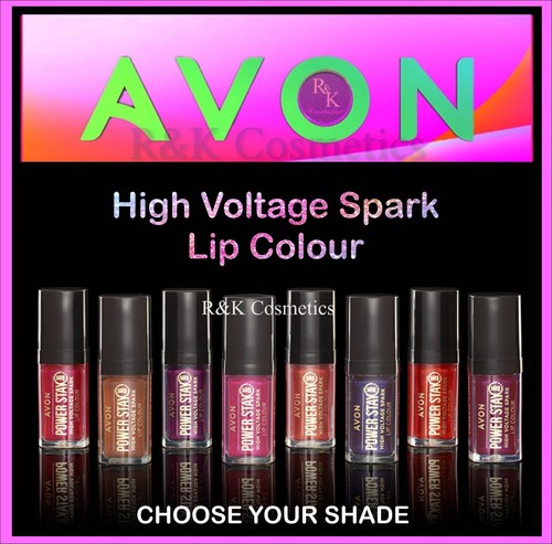 Avon Power Stay High Voltage Spark Lip Colour New Boxed Choose Your ...