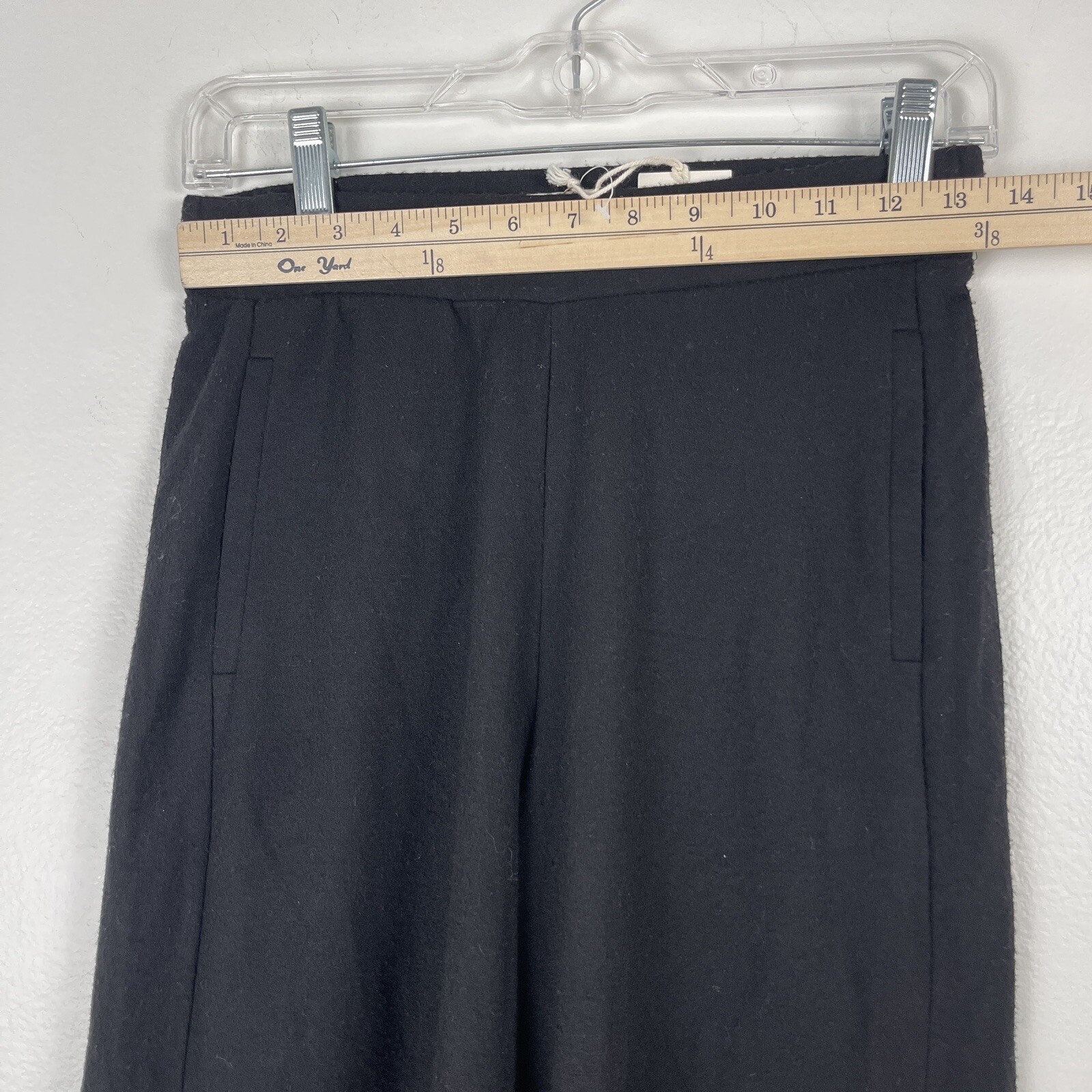 Melloday Pants Womens XS Extra Small Black Wide Leg Slit Soft Cozy ...