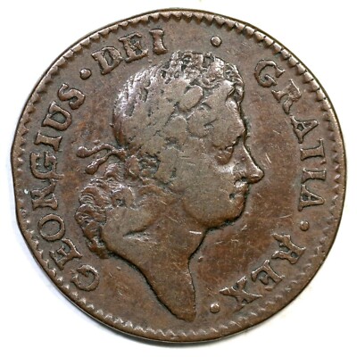1723 Hibernia Colonial Copper Half Penny 1/2p | eBay