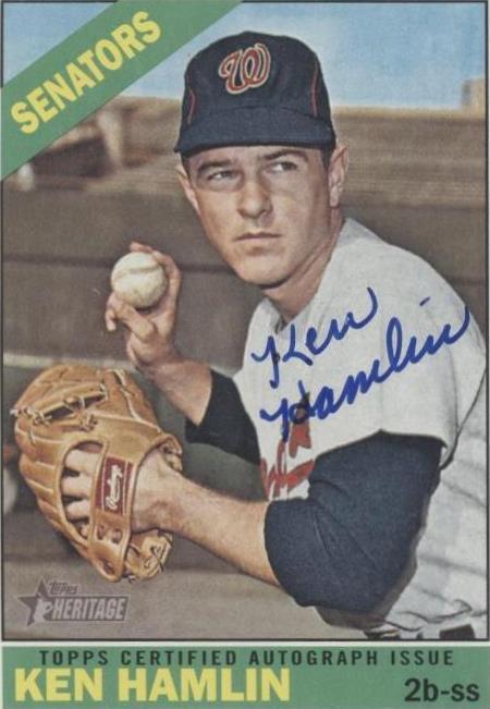 2015 Topps Heritage - Real One Autographs Ken Hamlin #ROA-KH (AU) for ...