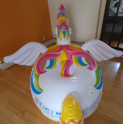 Modified Intex Inflatable Mega Unicorn Island Ride On Pool Toy | eBay