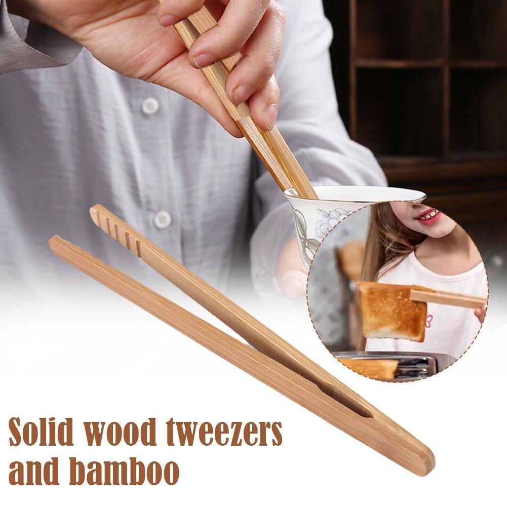 Bamboo Wood Toast Tong Wooden Toaster Tongs Eco Friendly A3K3 | eBay