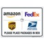 Package Delivery Sign, Delivery Instructions FedEx Amazon Ups USPS Sign ...
