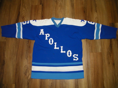 VINTAGE 1979-80 PAUL POPIEL HOUSTON APOLLOS GAME USED HOCKEY JERSEY ...