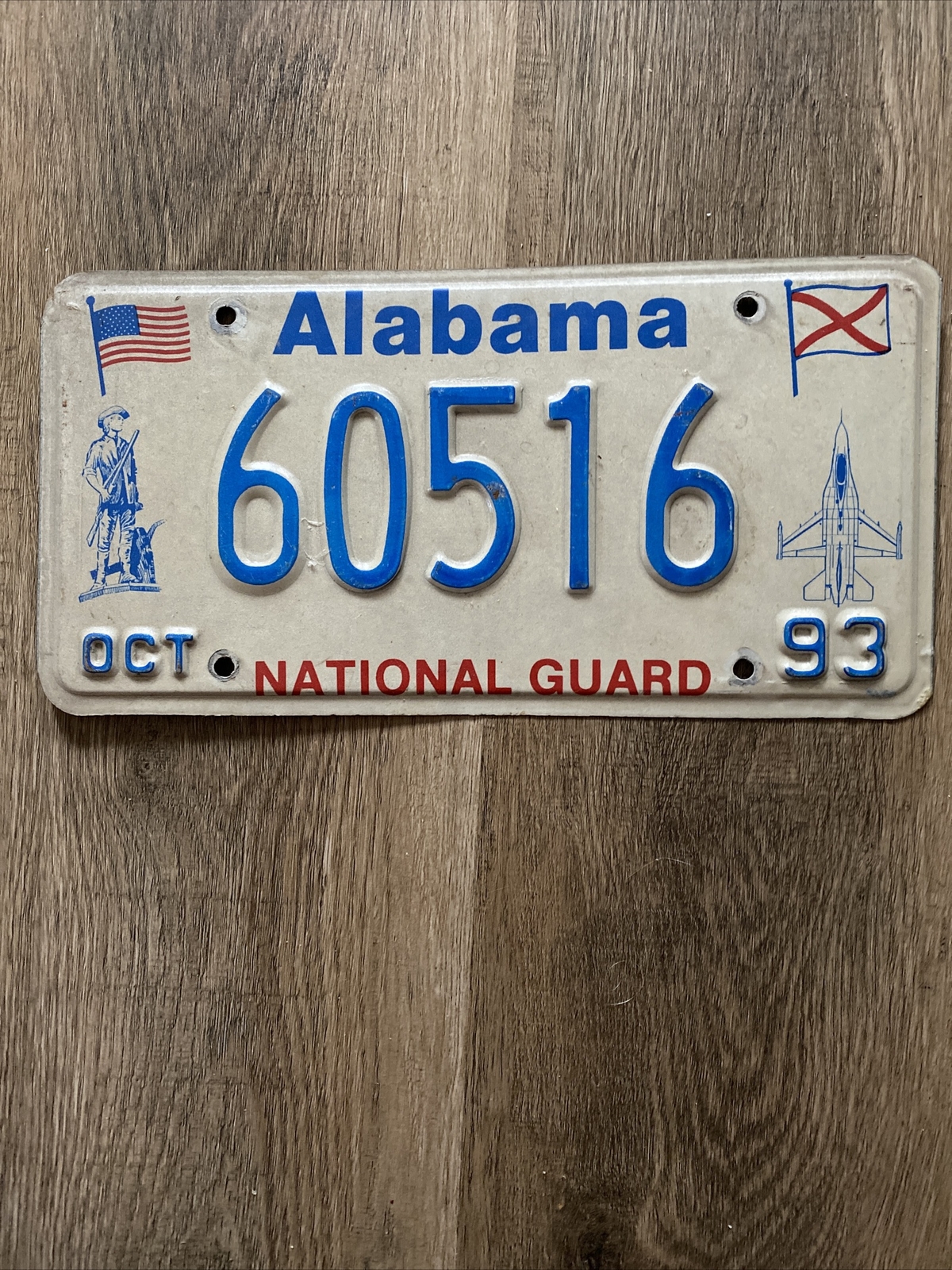 1993 Alabama NATIONAL GUARD LICENSE PLATE | eBay