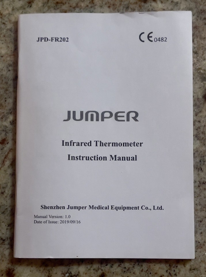 Forehead Infrared Thermometer - Jumper JPD-FR202: Non-Contact - Blue | eBay