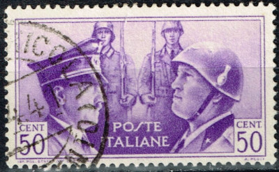 Italy Germany Axis Armies WW2 Mussolini and Hitler 1941 stamp | eBay