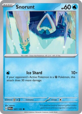 Pokemon Snorunt (37/279) Paradox Rift LP REVERSE HOLO | eBay