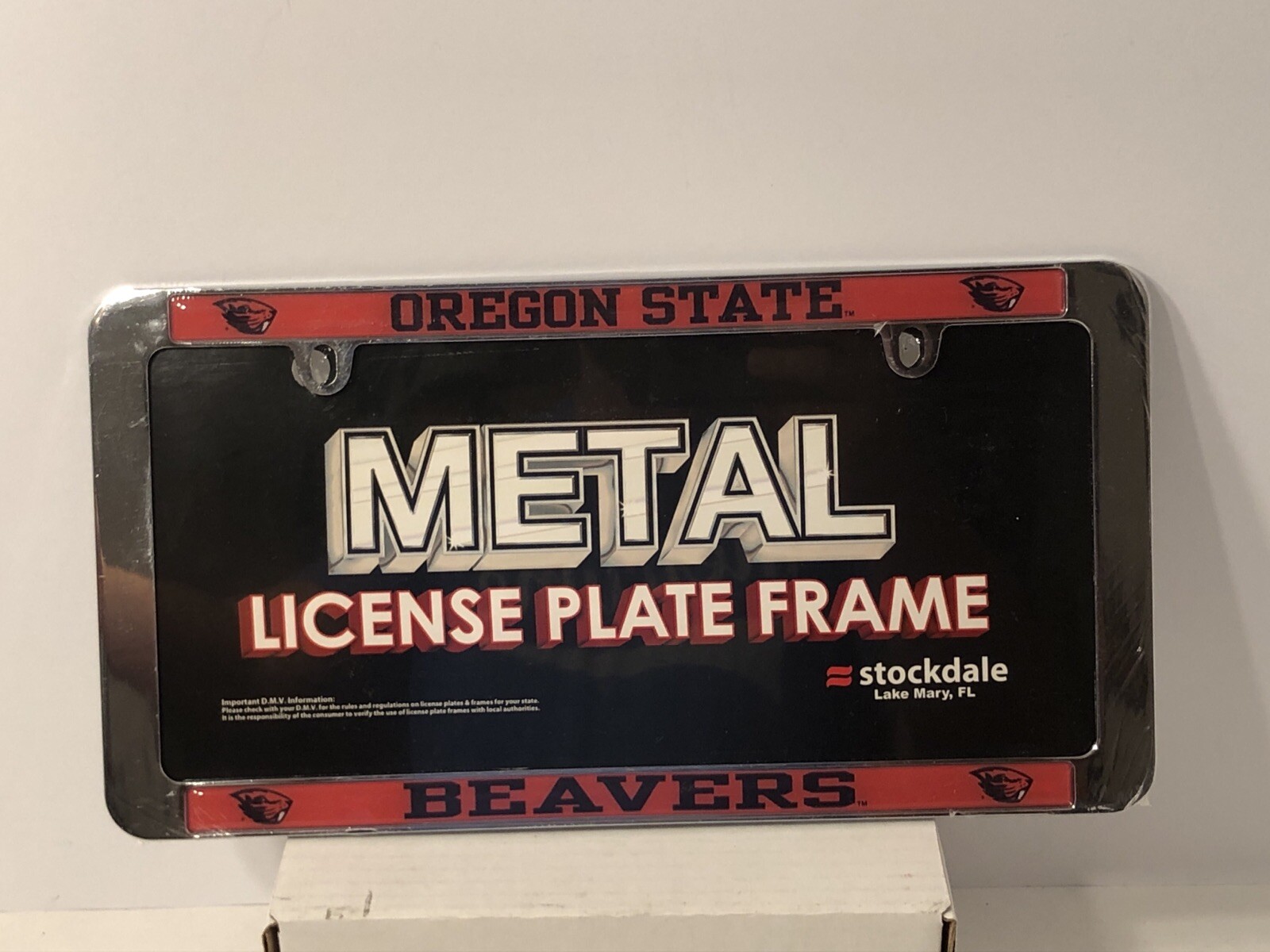 Oregon State Beavers Thin Rim Metal License Plate Frame By Stockdale | eBay