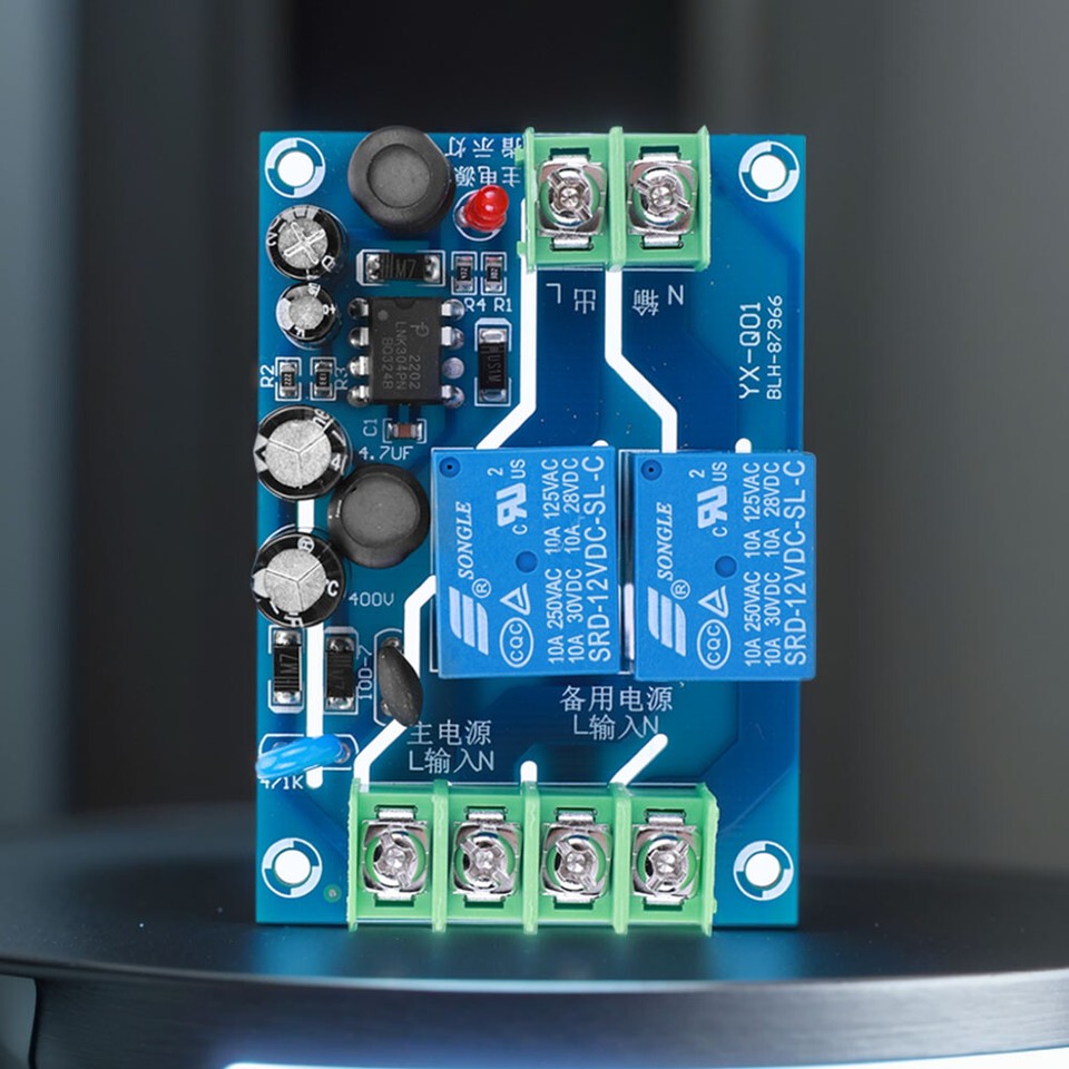 220V 2 Way Dual Power Automatic Switch 10A Conversion Controller Switch ...