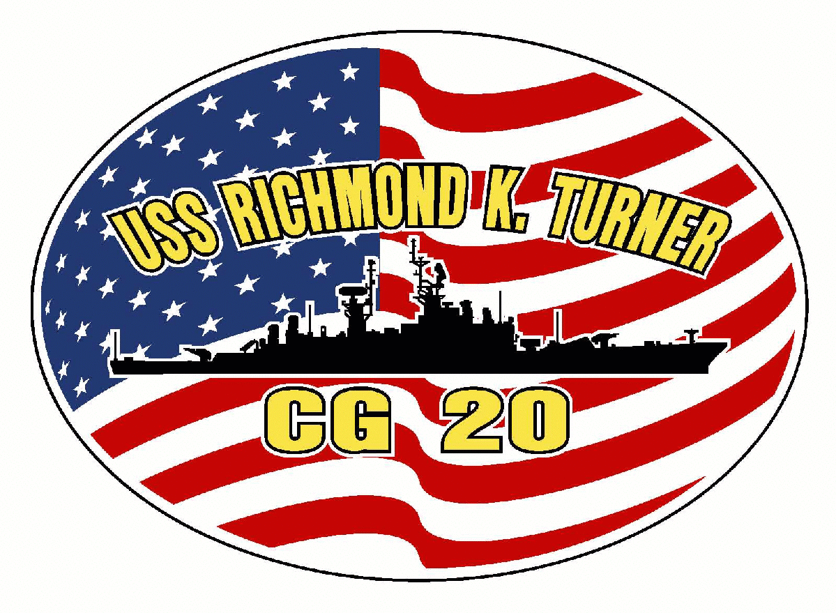 USS RICHMOND K TURNER CG 20 DLG 20 Oval Decal / Sticker Military USN Navy S07 | eBay
